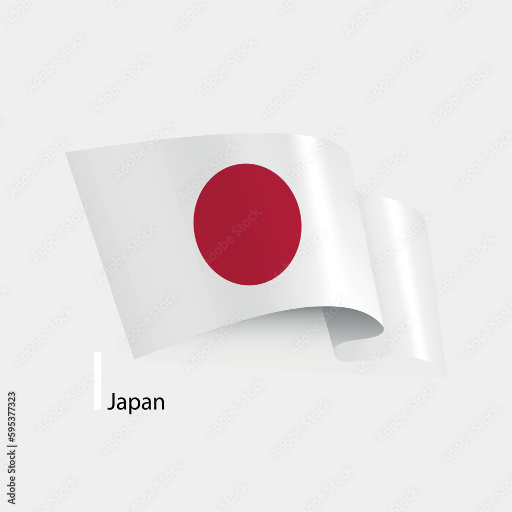 Japan vector flag vector isolated on white background Stock Vector ...
