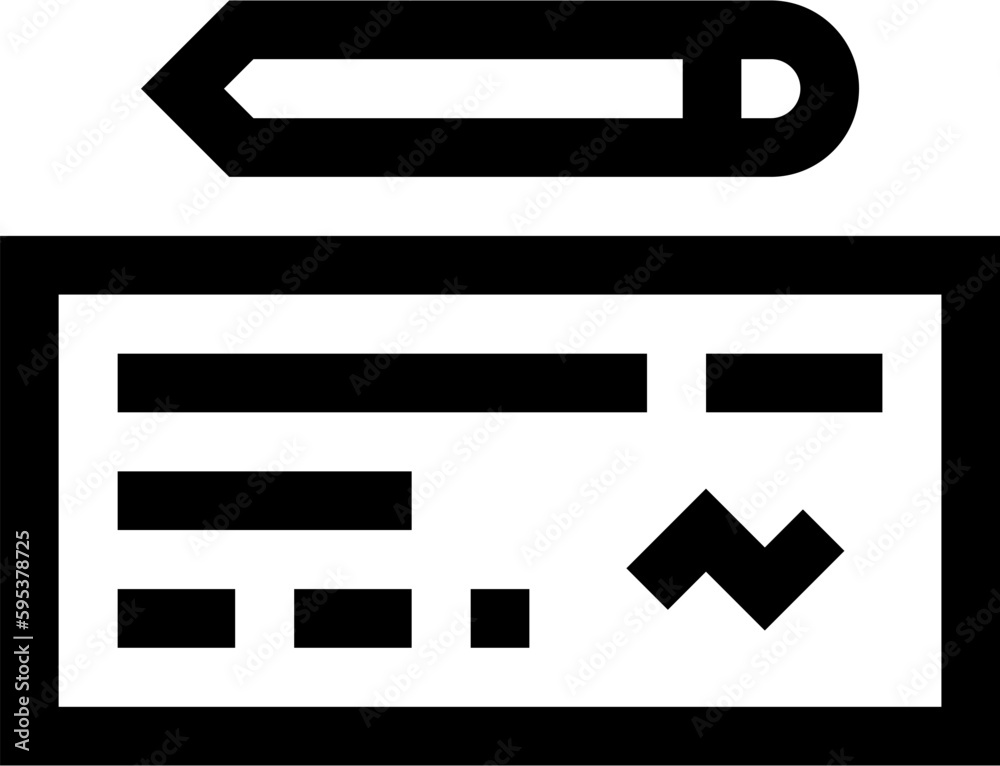 Transparent Bank Check icon. Bank Check isolated on transparent ...