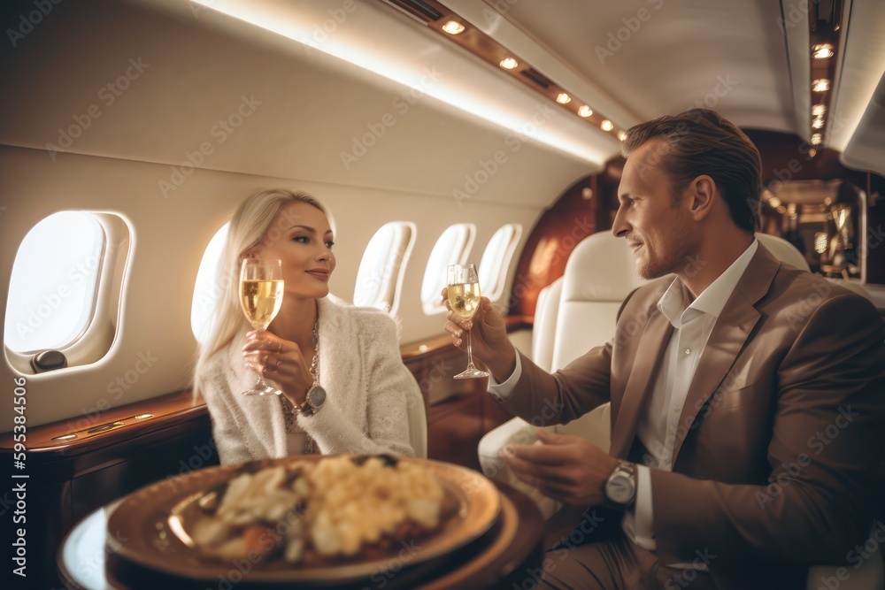 Private Jet Champagne