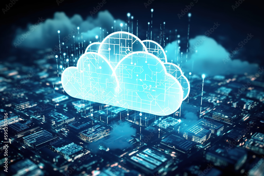 Cloud Networking, Automation, Cloud Managed, AI Generated Art for ...