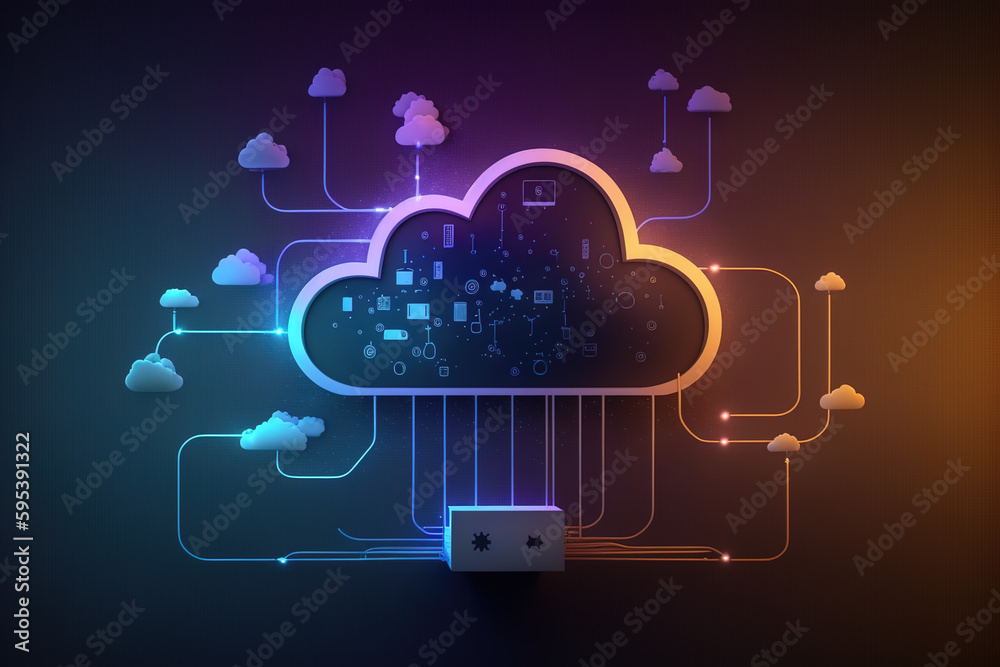 Cloud Networking, Automation, Cloud Managed, AI Generated Art for ...