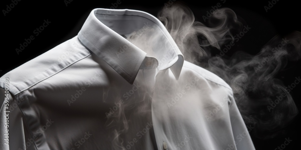 Wispy tendrils of steam rise from a freshly ironed shirt hinting at the ...