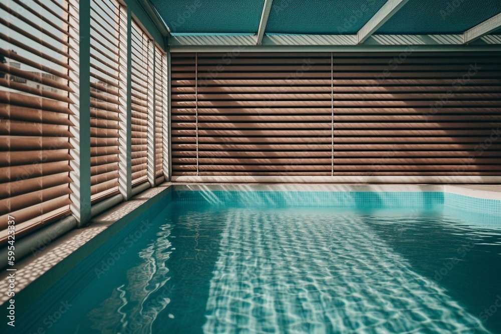 Cover your swimming pool for protection and heat with roller-shutter ...