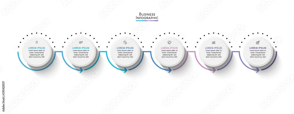 Business data visualization. timeline infographic icons designed for ...