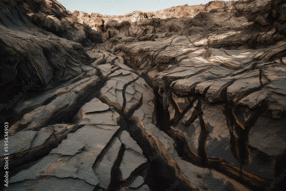 Different types of faults caused by seismic activity. Generative AI ...