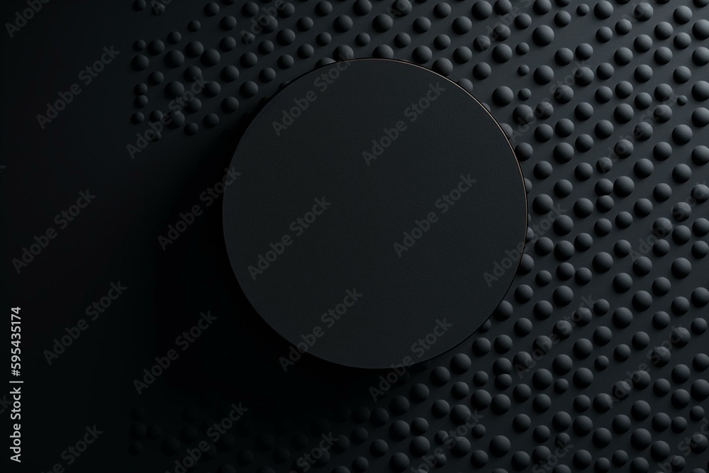 Simple backdrop featuring an embossed circle and a protruding 3D shape ...