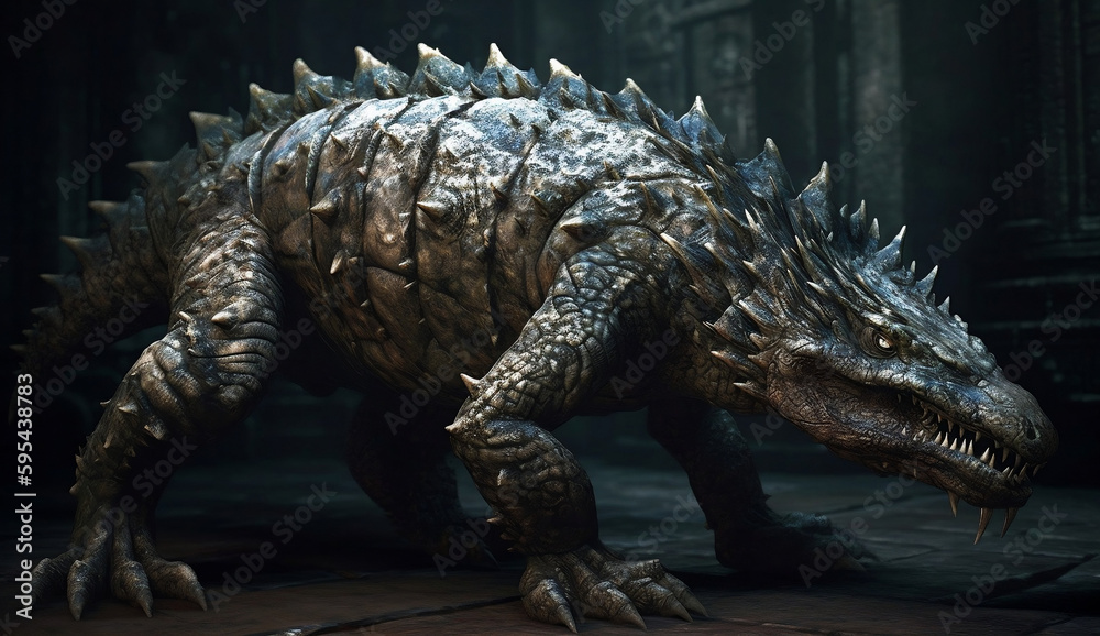 A monstrous creature of nightmares, this beast has no eyes, only a ...