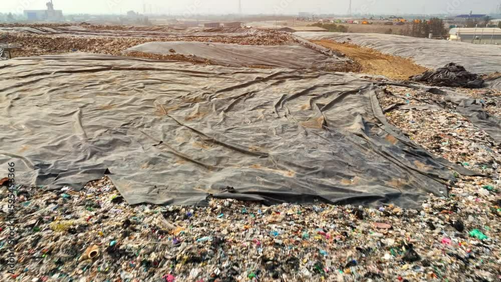 A landfill is a designated site for waste disposal where trash is ...