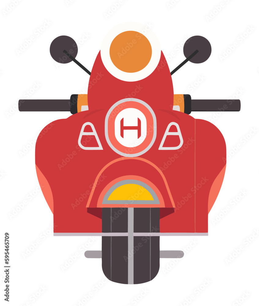cartoon bike logo, vector illustration of a bike Stock Vector | Adobe Stock