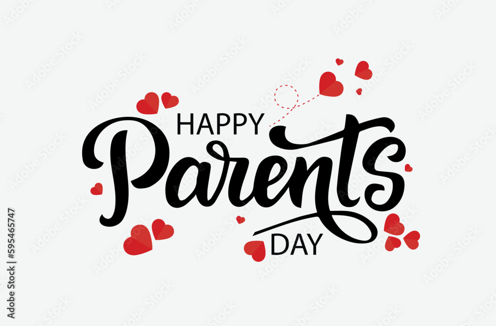 Parents day, vector illustration, flyer, banner, social media post ...