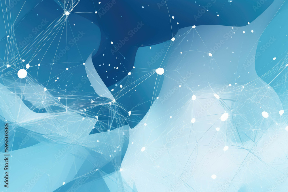 vector blue background with stars - Generative AI Stock Illustration ...