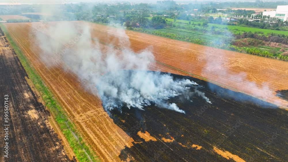 The burning of agricultural land, It can also contribute to air ...