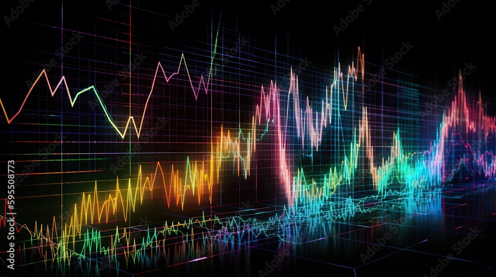 AI Generated. AI Generative. Finance stock forex graph marketing money ...