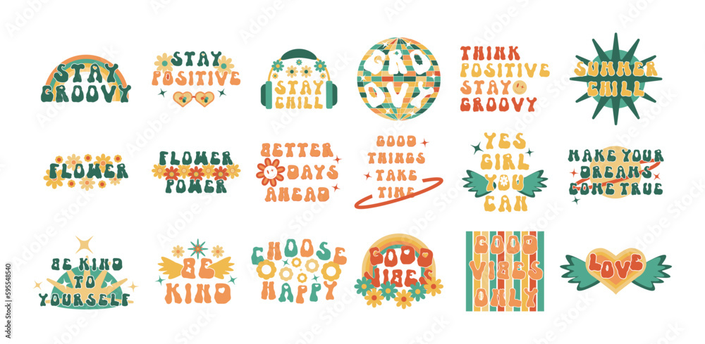 Groovy trippy rave wave font sublimation print with daisy camomile ...