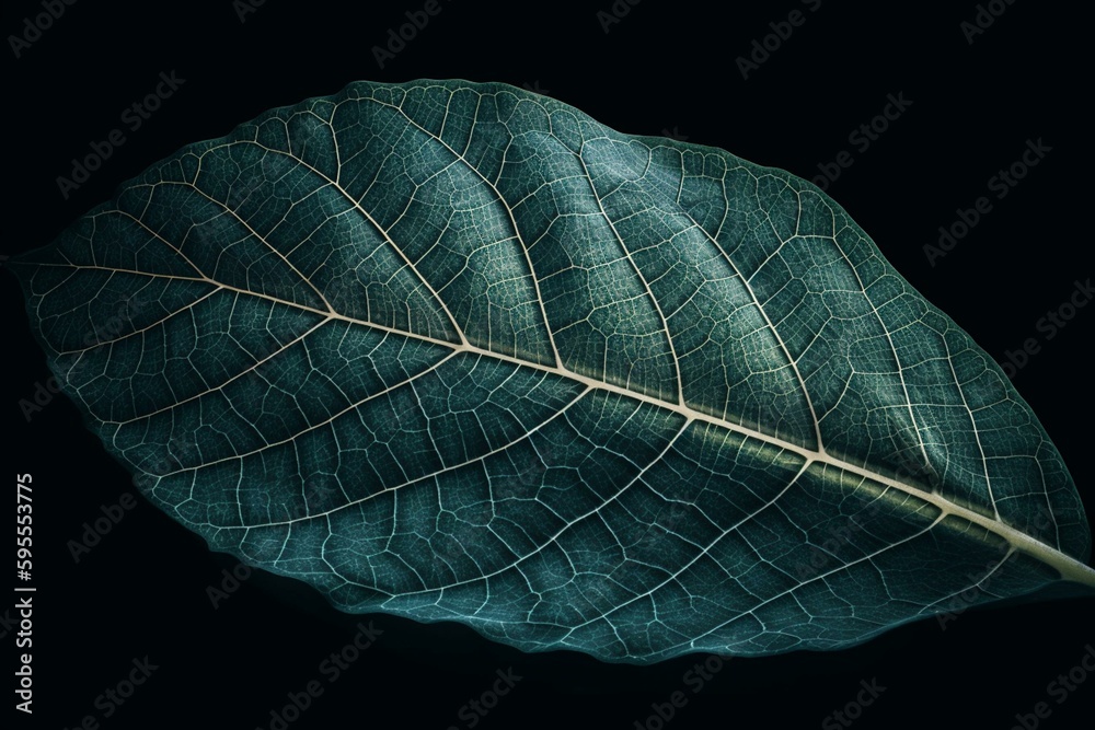 Diagram of the structure of a leaf. Generative AI Stock Illustration ...