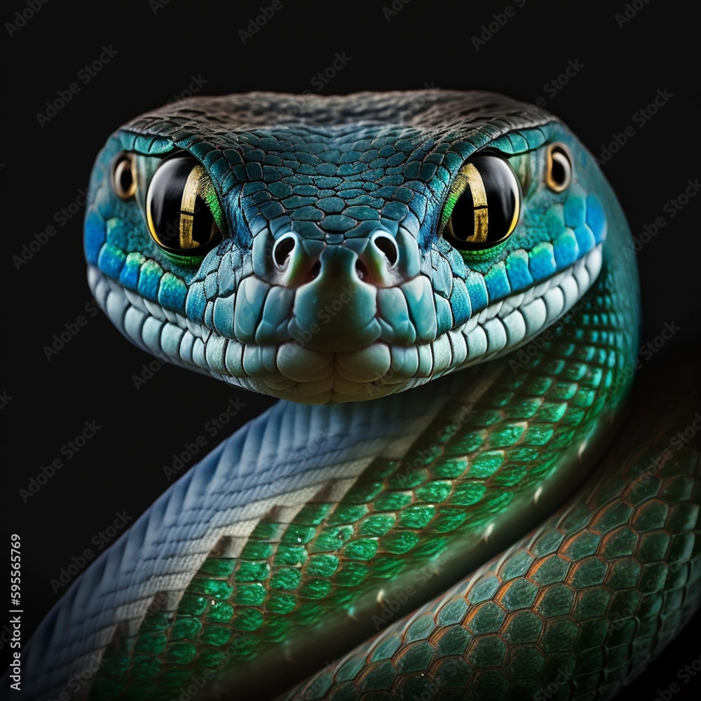 Snake is looking Stock Illustration | Adobe Stock