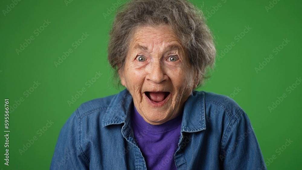 Closeup portrait of excited, surprised saying WOW smiling toothless ...