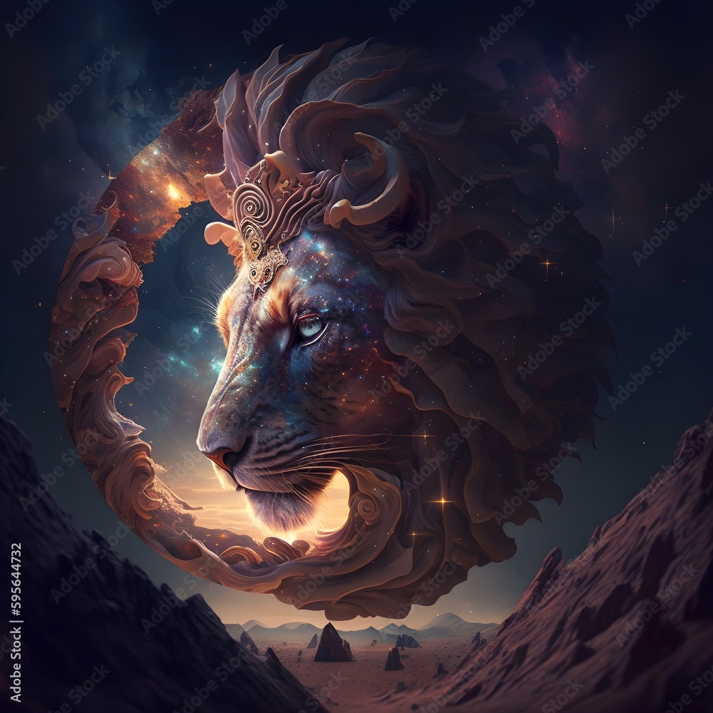 Leo zodiac sign as a mythological creature 5 Surreal Digital ...