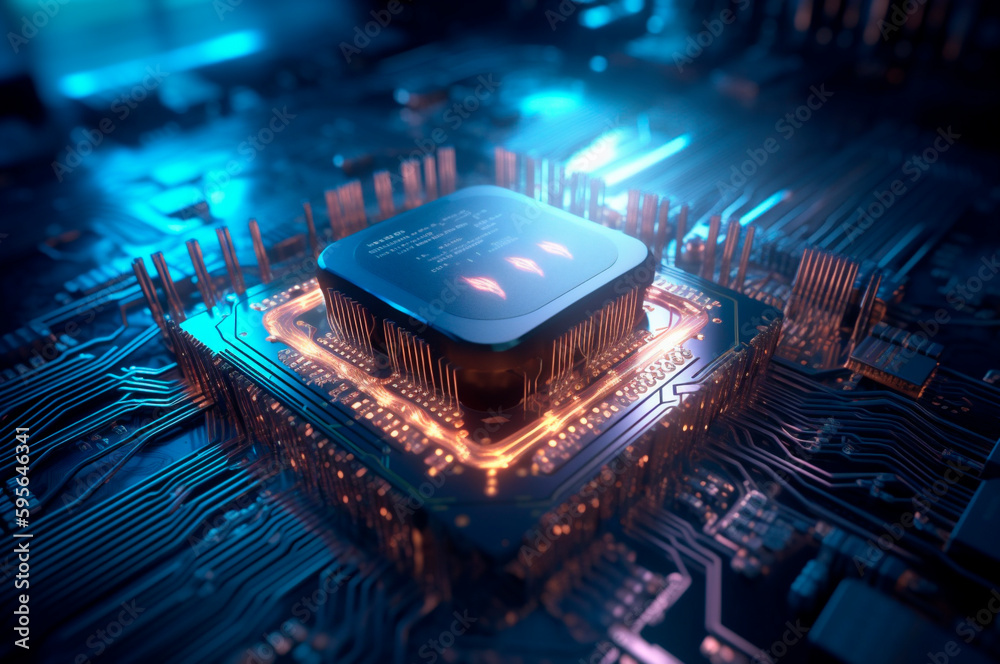 CPU advanced central processing unit concept network security ...