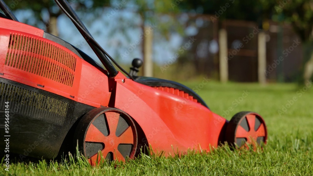 Push Mower Side View