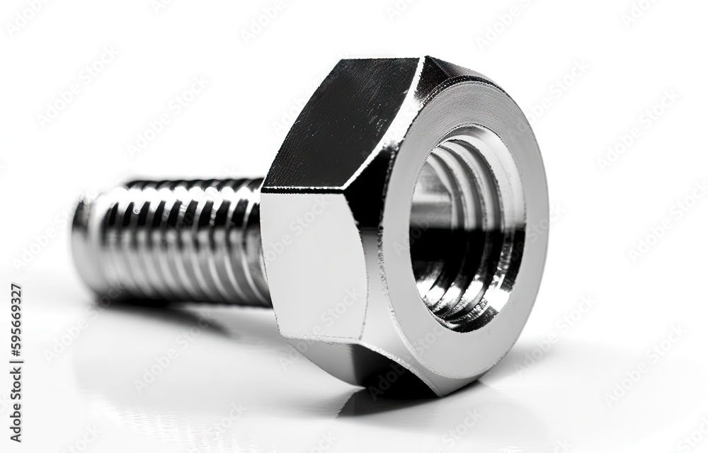 Self-tapping screw isolated on white background with clipping path ...