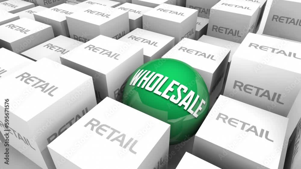 Wholesale Vs Retail Seller Business Model Merchandise Factory Sale 3d ...