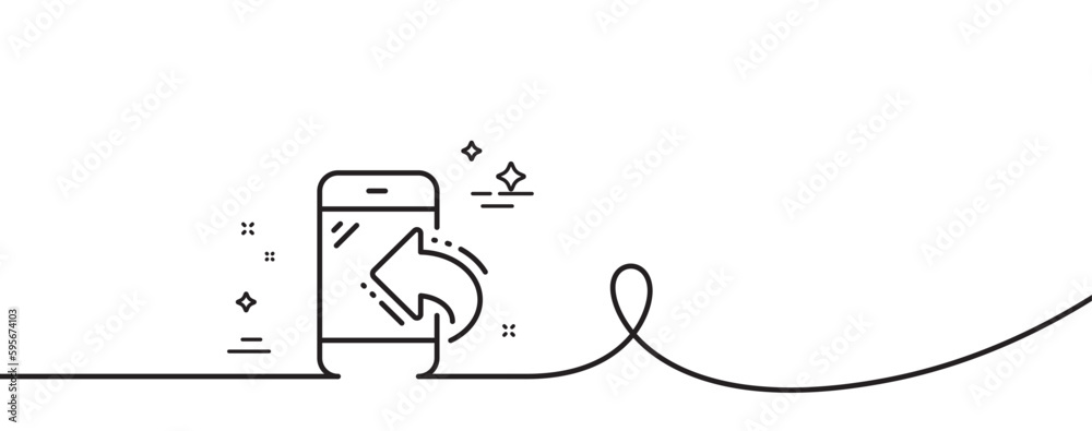 Call center service line icon. Continuous one line with curl. Incoming ... Call center service line icon. Continuous one line with curl. Incoming ...