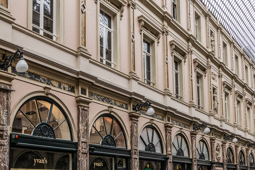 Detail of the Royal Galleries Saint Hubert (Galeries Royales Saint ...
