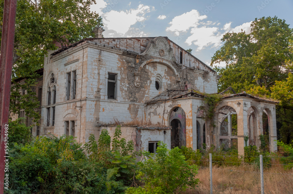 Desolate Remnants Abandoned Serbian Manor Forgotten Relics: Deserted ...