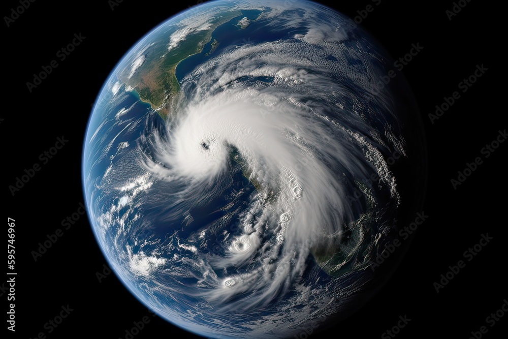 Super Typhoon, tropical storm, cyclone, hurricane, tornado, over ocean ...
