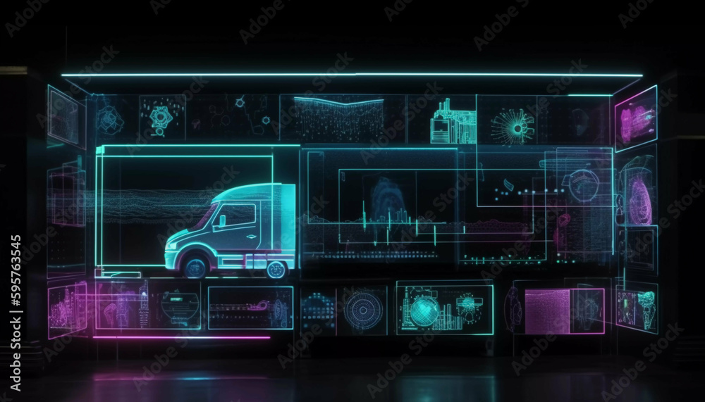Advanced Transportation Logistics Technology Stock Illustration Adobe