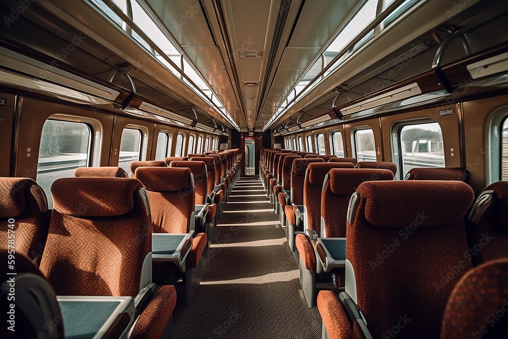 British Rail First-Class Interior, Luxury Train Travel, Comfort and ...