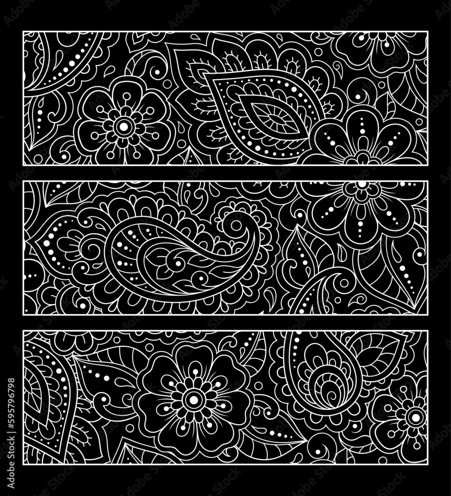 Printable bookmark for book - coloring. Set of black and white labels ...