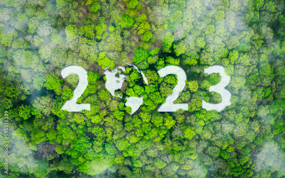 2023 New Year concept for sustainable environment development goals on ...