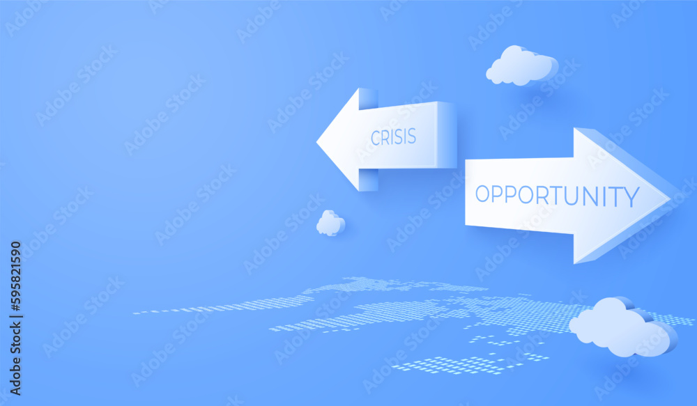 3D Stair with cloud sky background. business opportunities and strategy ...