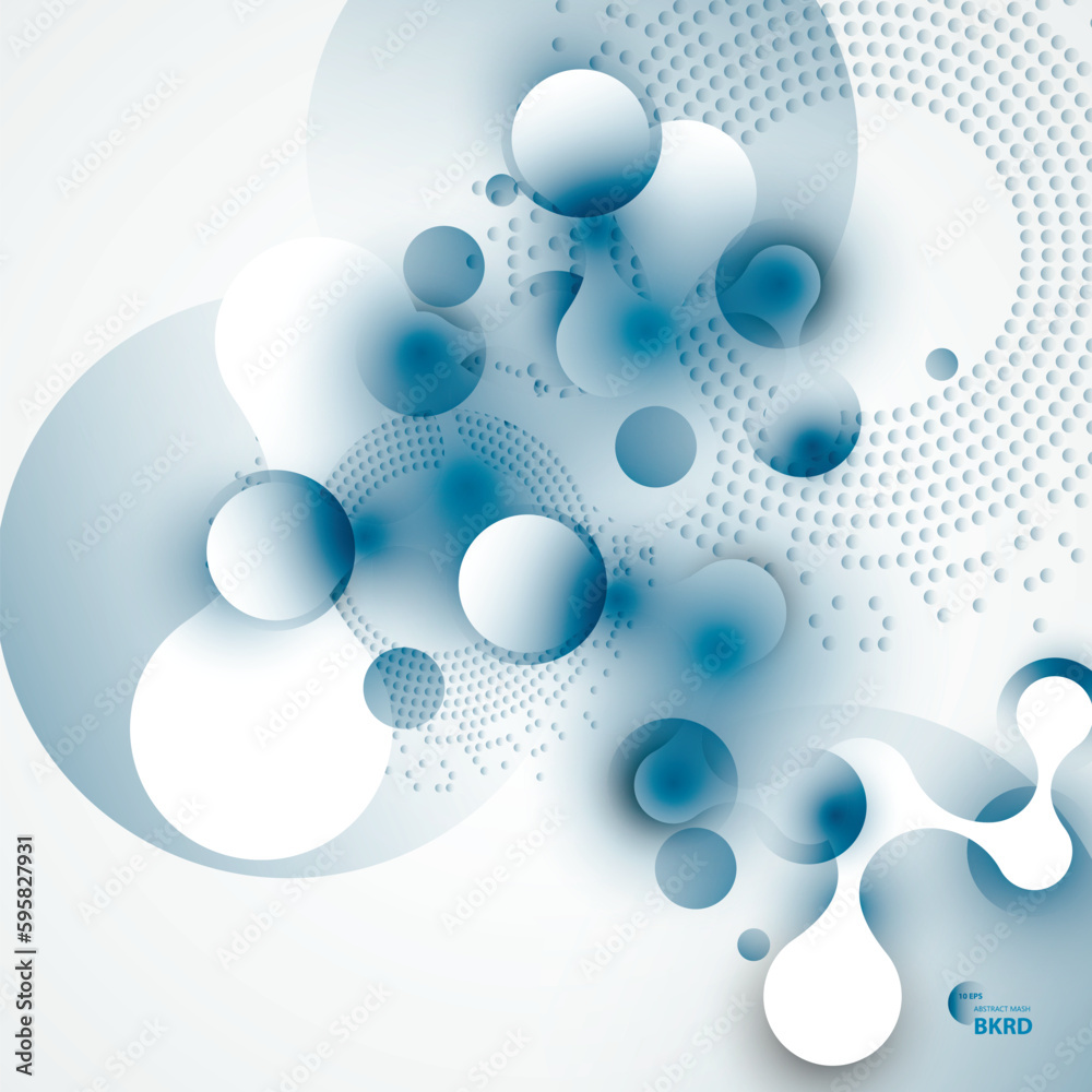 Abstract Connection Structure Polygonal Space Background With Connecting Dots And Lines