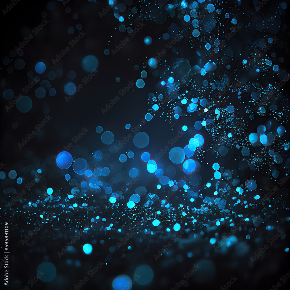 Abstract background with mixture of blue colors and defocused effect ...