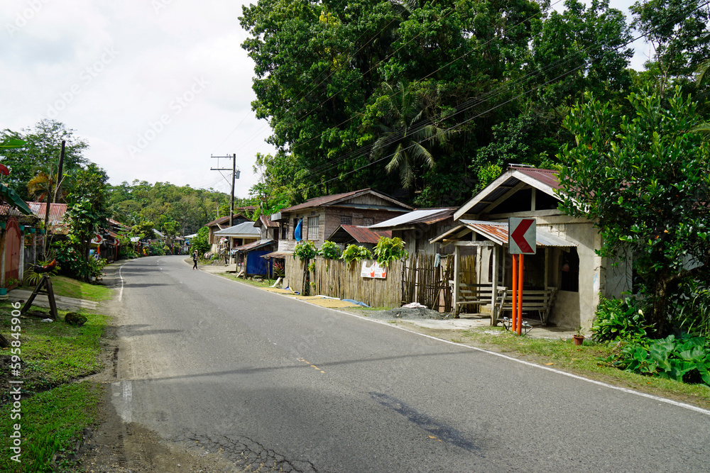 Poster simple houses on cebu island at the philippines – Wall Art ...