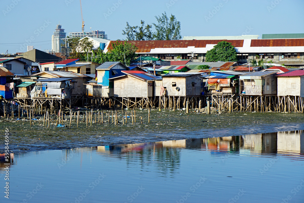 slum in cebu city on the philippine islands Stock Photo | Adobe Stock