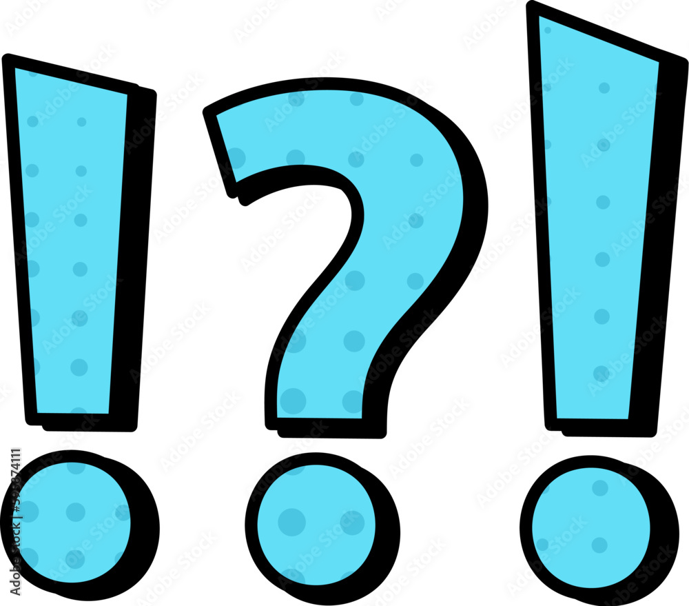 Exclamation Point And Question Mark Stock Vector | Adobe Stock
