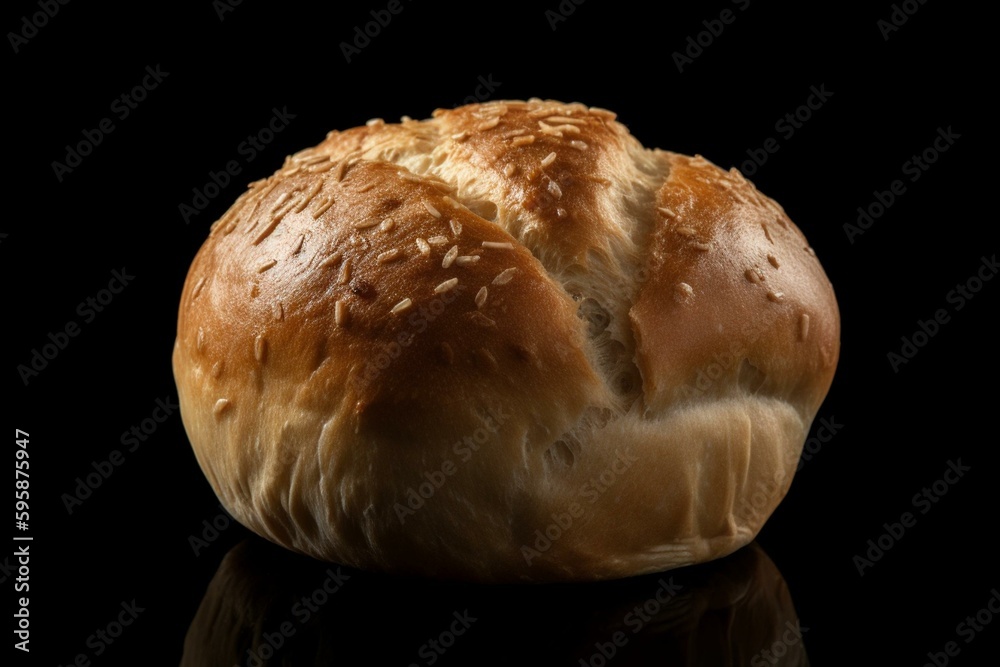 Bread roll on a transparent background. Generative AI Stock ...