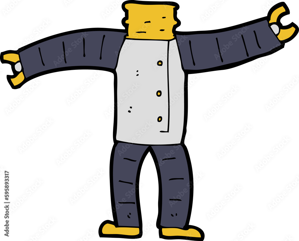 cartoon robot body (mix and match cartoons or add own photos) Stock ...