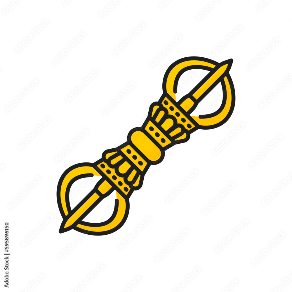 Tibetan buddhist thunderbolt container for relics, flaming sacred jewel ...