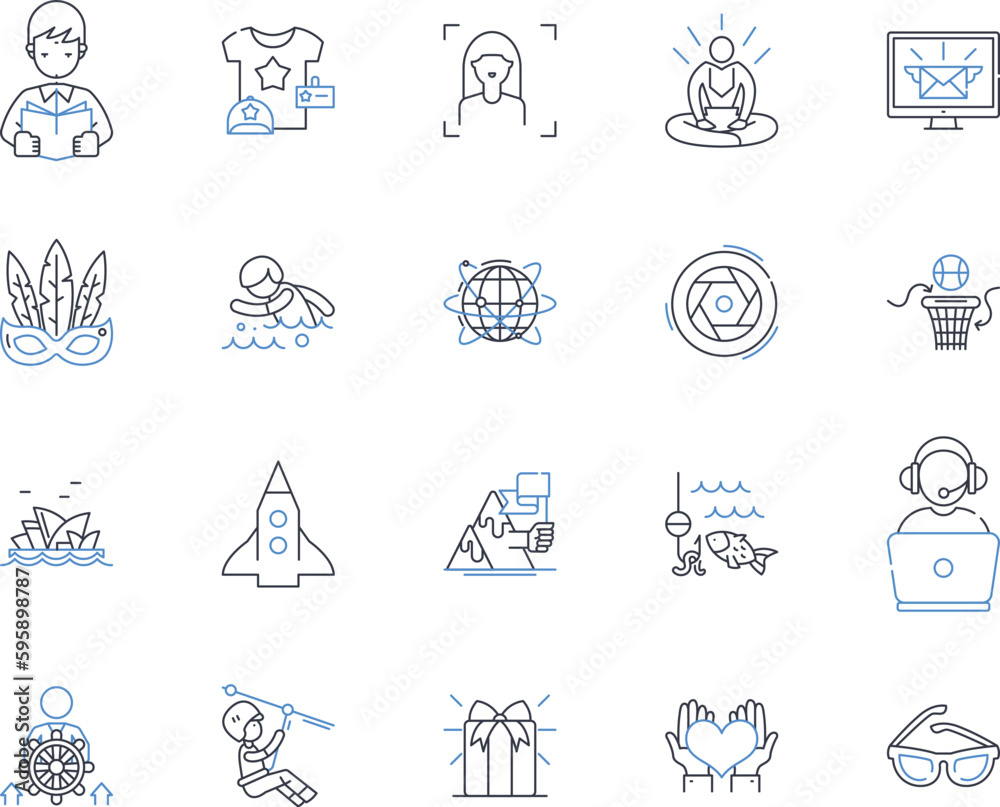 Technology and innovation line icons collection. Disruptive, Futuristic ... Technology and innovation line icons collection. Disruptive, Futuristic ...