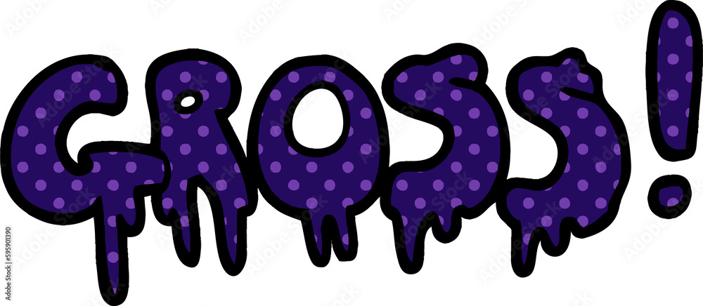 cartoon doodle font gross Stock Illustration | Adobe Stock