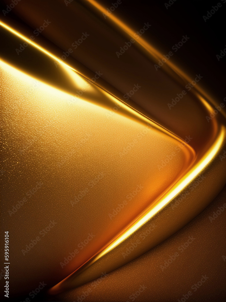 Courbe de métal doré Stock Illustration | Adobe Stock