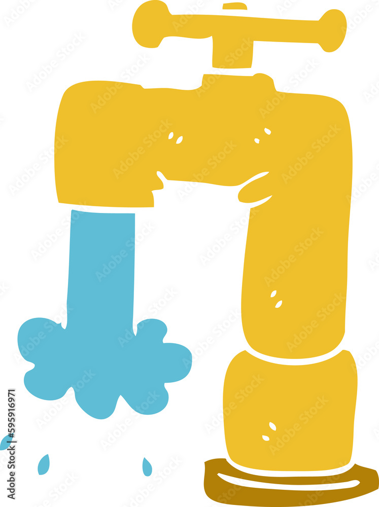 cartoon doodle pouring faucet Stock Illustration | Adobe Stock