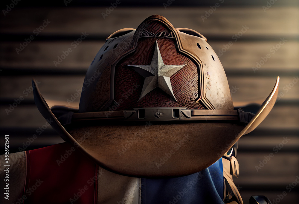 cowboy boots and cowboy hat concept, contemporary colors and mood ...
