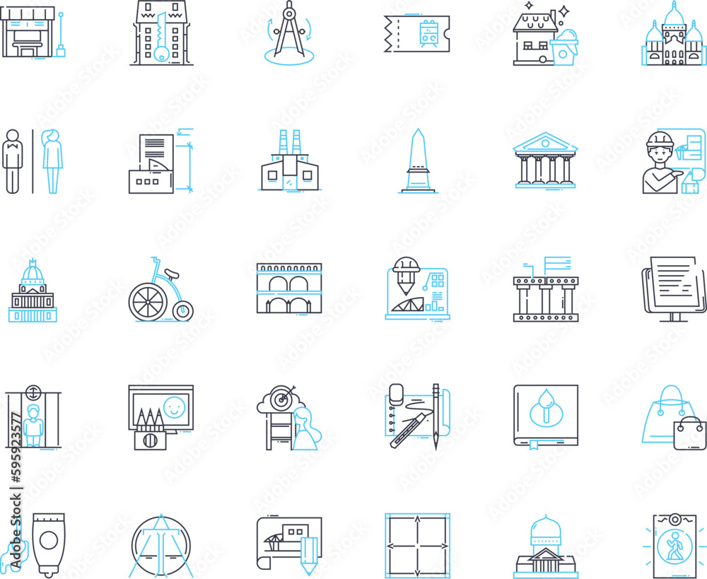 Designing linear icons set. Sketching, Conceptualizing, Ideating ...