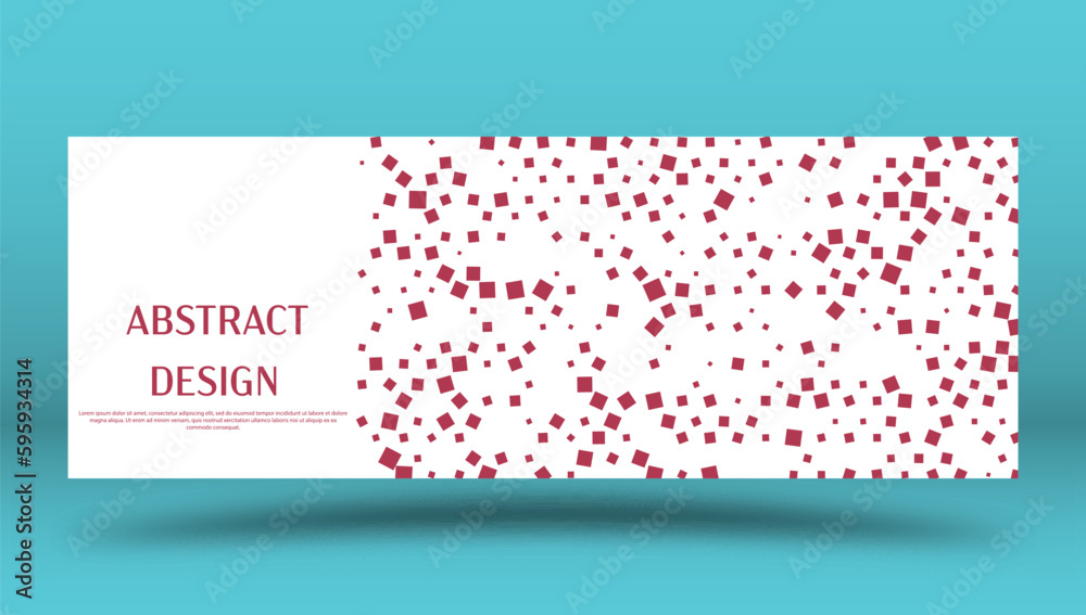 Free composition of squares. Template for the cover, book, poster ...